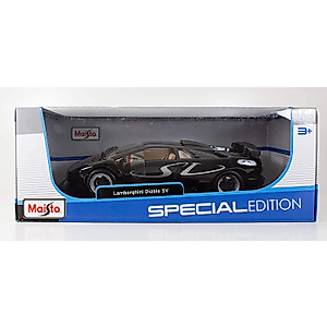Maisto 1:18 Scale Lamborghini Diablo SV Diecast Vehicle, Black and White (31844BK)