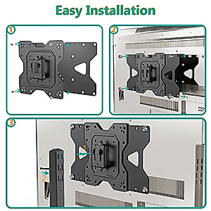 WALI VESA Adapter Plate for TV Mount, 400x200 Universal VESA Mount, Convert 75x75, 100x100mm up to 400x200mm VESA Patterns (ADP402), Black