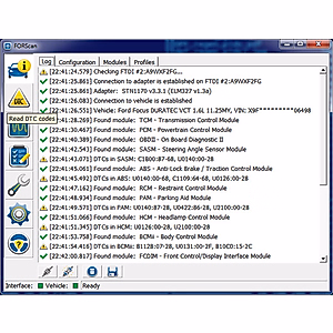 OBD2 Adapter FORSCans VINT-TT55502 ELMconfig ELM327 modified VINTscan for all Windows compatible with Ford Cars F150 F250 and Light Pickup Truck Scan Tool, Code Reader MS-CAN HS-CAN Switch BLACK