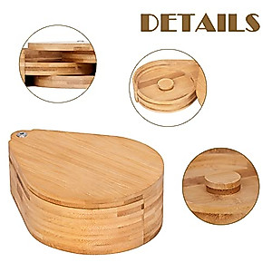 Glolaurge Margarita Salt Rimmer Set, 3-Tier Bamboo Bar Glass Rimmer, Sugar Rimmer for Cocktails