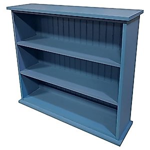 Sawdust City Solid Wood Hall Bookcase (Solid Williamsburg Blue)