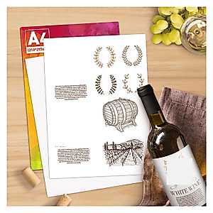 DAVBIR 10/50 Sheets A4 Sticker Printer Paper Matte Silver Paper Sticker Self Adhesive Label Waterproof For Inkjet Laser Printer Carft perfection (Color : 10 Sheets)