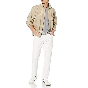 Amazon Essentials Men's Athletic-Fit Stretch Jeans - Bright White, 42W x 28L