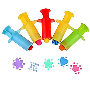 Kare & Kind Set of 10 pcs Smart Dough Tools Kit with Extruder Machine (10 Extruder Tools)