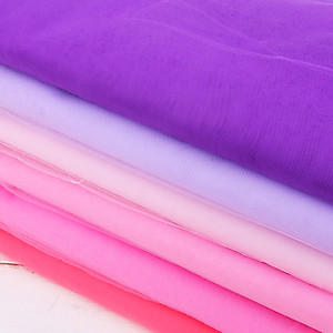 Threadart Premium Soft Tulle Bolt - 54" by 20 Yards (60 ft) Fabric - For Wedding, Parties, Costumes, and Decoration - Red