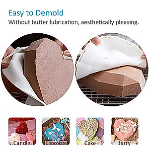 Breakable Heart Mold Set for Chocolate, Heart Silicone Molds with Hammers and Dropper, Letter Mold and Number Chocolate Molds for Valentine Candy Making