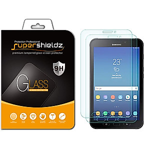 Supershieldz (2 Pack) Designed for Samsung Galaxy Tab Active2 (8 inch) Tempered Glass Screen Protector, Anti Scratch, Bubble Free