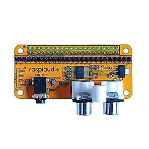 RASPIAUDIO Audio DAC Hat Sound Card (Audio+V2) for Raspberry PI5 All Models Pi4 /Pi Zero / Pi3 / Pi3B / Pi3B+ / Better Quality Than USB