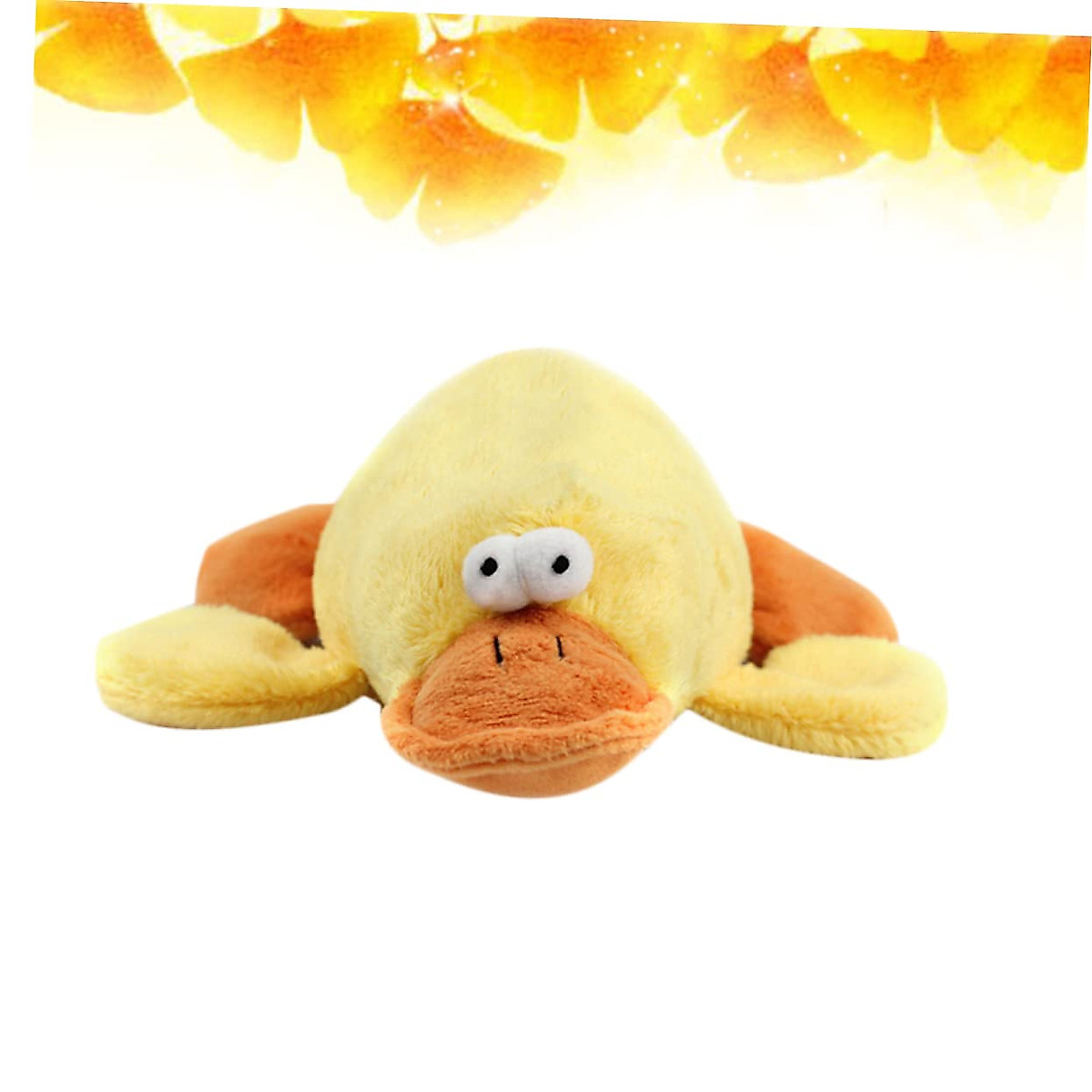 Mipcase Pet Chew Toy Puppy Big Doll - Dog Creative Chicken Funny Toy Playing Dogs Toys Chew Squeaky for Mouth Yellow Medium Sound Bb Pet Teething Bite Plush Small Dog Toys