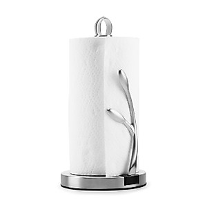 Vine Series Paper Towel Holder by Everyday Solutions - Stainless Steel - Sleek Kitchen Roll Holder - Free Standing Vertical Paper Towel Stand for Home and Kitchen