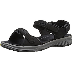 Drew Women's Cascade Barefoot Freedom Casual Comfortable Sandal With Removable Footbed Black 8 N US