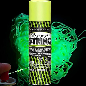 Neon Blast Glow-In-The-Dark Streamer String - 3 oz. (1 Piece) - Fun Party Essential for Raves, Birthdays, Pranks, and Events