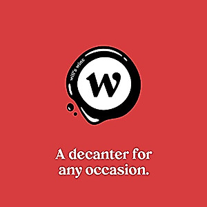 Red Wine Decanter - Glass Vase Red Wine Aerator - Gift Accessories - Clear Carafe with Cleaning Beads - Holds 750mL bottle