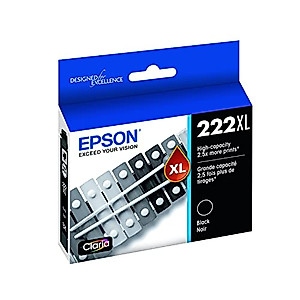 Epson T222 Black Ink Cartridge, High Capacity