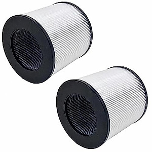 Can-Meageren Replacement H13 HEPA Filter Compatible with Druiap KJ150, Cwxwei SY910 Air Purifier, 3-Stage Filtration True HEPA Activated carbon, 2-Pack