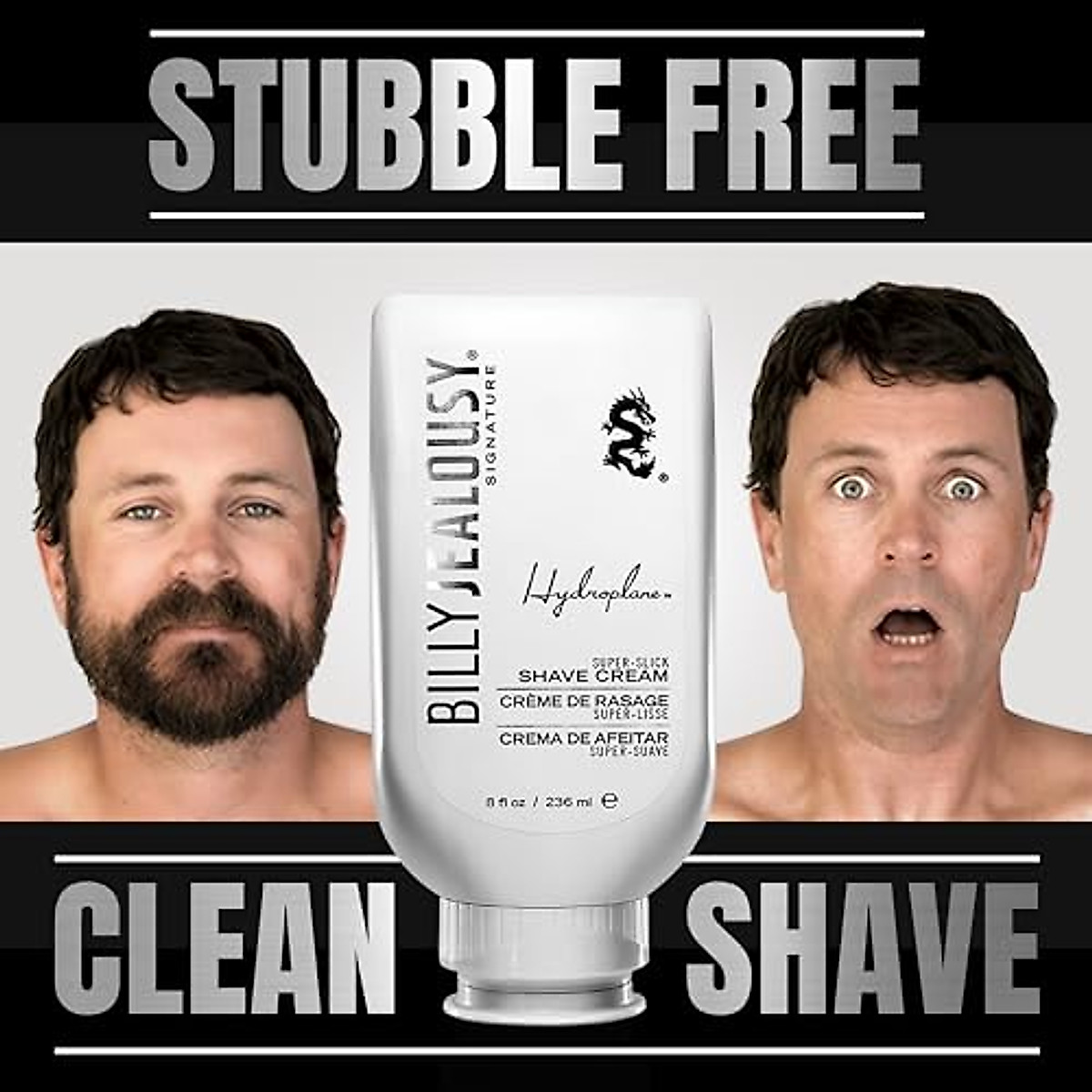 Billy Jealousy Hydroplane Super Slick Shave Cream, 8 Fl Oz (Pack of 1)