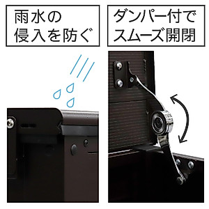 Green Life AFS-84N Bench Stocker, Storage Bench (W x D x H): 33.1 x 14.4 x 12.6 inches (84 x 36.5 x 32 cm), Seat Load Capacity 220.5 lbs (100 kg), Storage Rack, Warehouse, Veranda, Outdoor, Veranda,