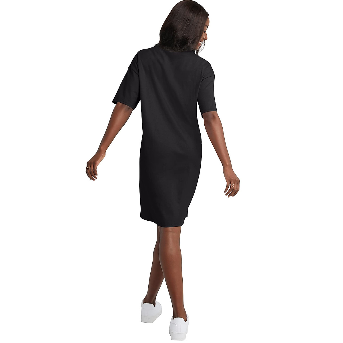 Hanes Women's Wear Around Nightshirt, Black, One Size