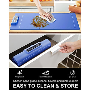 Electric Warming Tray, Warming Mat for Food Rollable & Portable, 3 Temperature Settings, 4H Timer, Safety Lock, Food Warmer for Buffet, Party Family Gatherings, Sabbath, Countertop