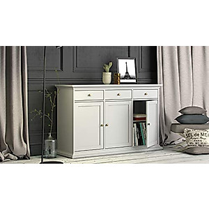 Tvilum Sonoma Sideboard with 3 Doors and 3 Drawers, White