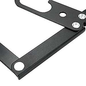 Tsnamay 2Pcs Black Closet Clothes Hangers Folded Hangers Travel Hangers Metal Aluminum Hanger