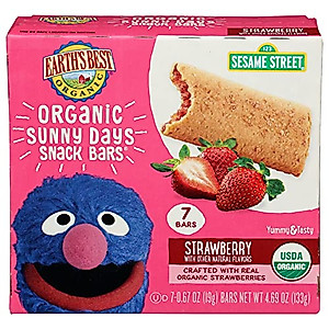 Earth's Best Organic Sunny Days Snack Bars, Strawberry, 8 Count