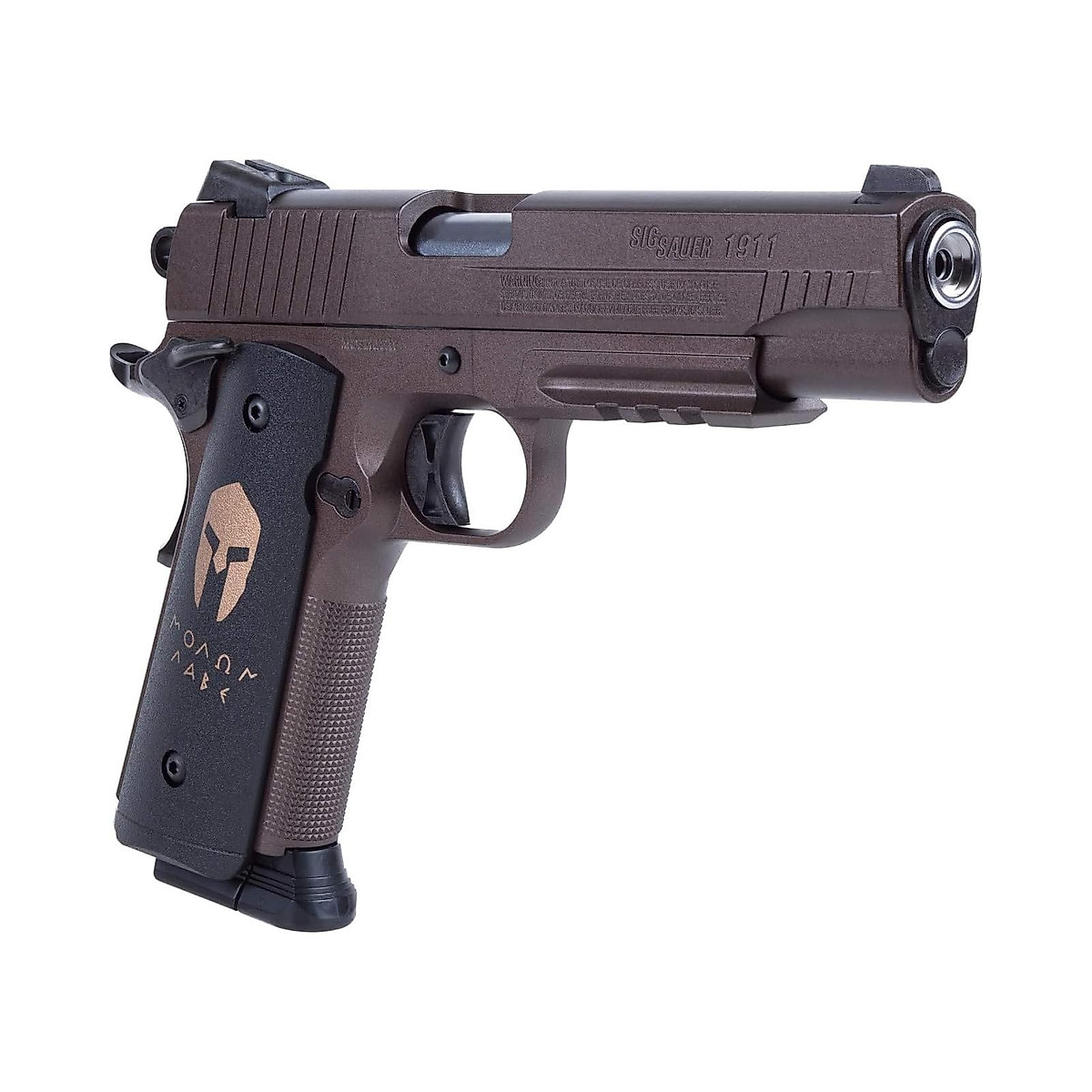 SIG SAUER 1911 Spartan CO2 4.5mm Steel BB Caliber Semi-Auto Air Pistol with 16rd BB Mag - CO2 Cartridges Not Included