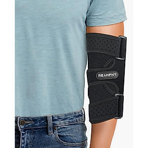 Reamphy Elbow Brace,Comfortable Night Elbow Sleep Support,Elbow Splint, Adjustable Stabilizer Splints, Cubital Tunnel Syndrome,Tendonitis,Ulnar Nerve,Tennis,Fits for Men and Women(Fits Most)