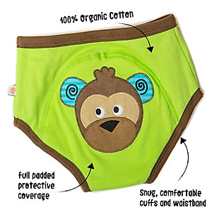 Boys 3 Piece Organic Training Pant Set - Ocean Friends (2T-3T)