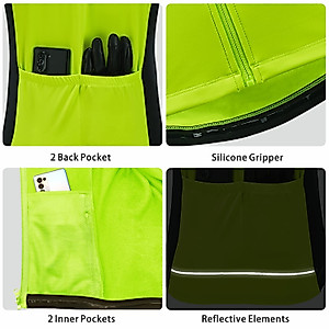 qualidyne Men's Winter Cycling Jacket Thermal Fleece Lined Bicycle Biking Jacket Cold Weather Windproof Softshell Windbreaker