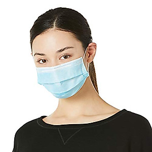 Aether AmazonCommercial 3-ply Disposable Face Mask, 50 per Pack, 10-Pack (500 Masks) (Internal)