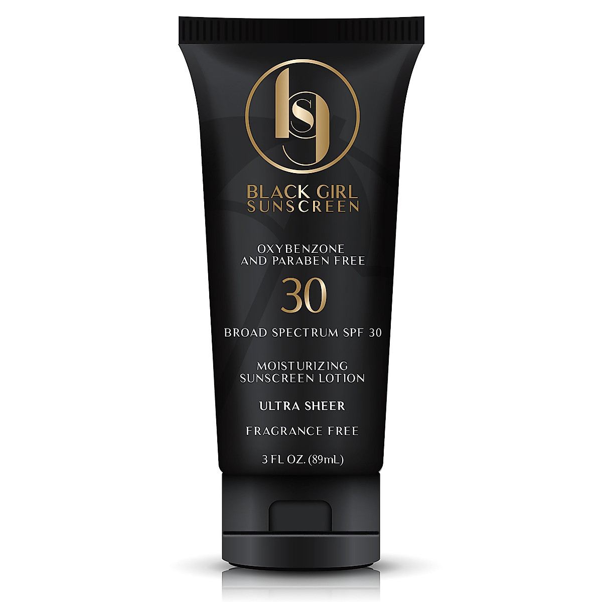 Black Girl Sunscreen - Moisturizing Sunscreen Lotion SPF 30, No White-Residue, Formulated with Natural Ingredients for Melanin Rich Skin (3 Fl. Oz.)