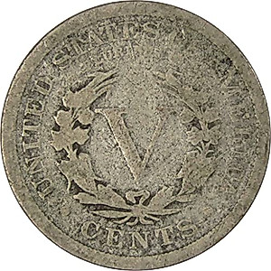 1886 Liberty Head V Nickel 5 Cent Piece AG About Good 5c SKU:IPC6577