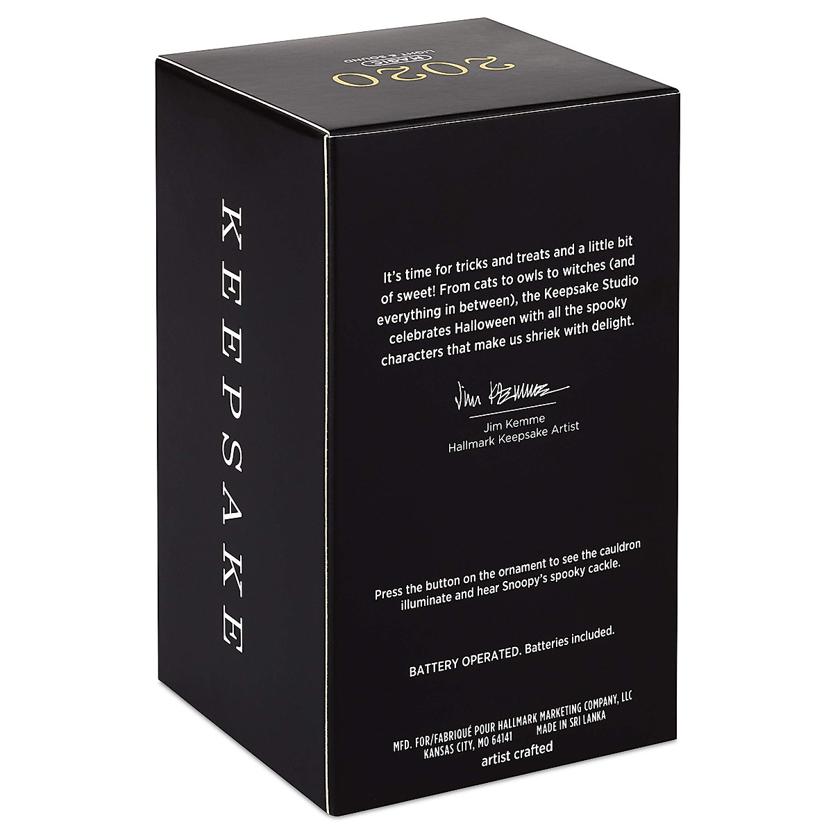 Hallmark Keepsake Halloween Ornament 2020, The Peanuts Gang Toil and Trouble Witch Snoopy, Musical With Light (2499QFO5251)