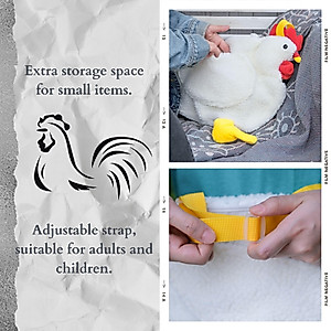 FABMODE Chicken Purse Rooster Bag Adjustable Shoulder Strap (1 Chick Purse)