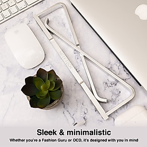 NIFTY TECH Portable Laptop Stand for 13"-18" Laptops, Anti-Slip Aluminium, Ideal for Gamers & Power Users