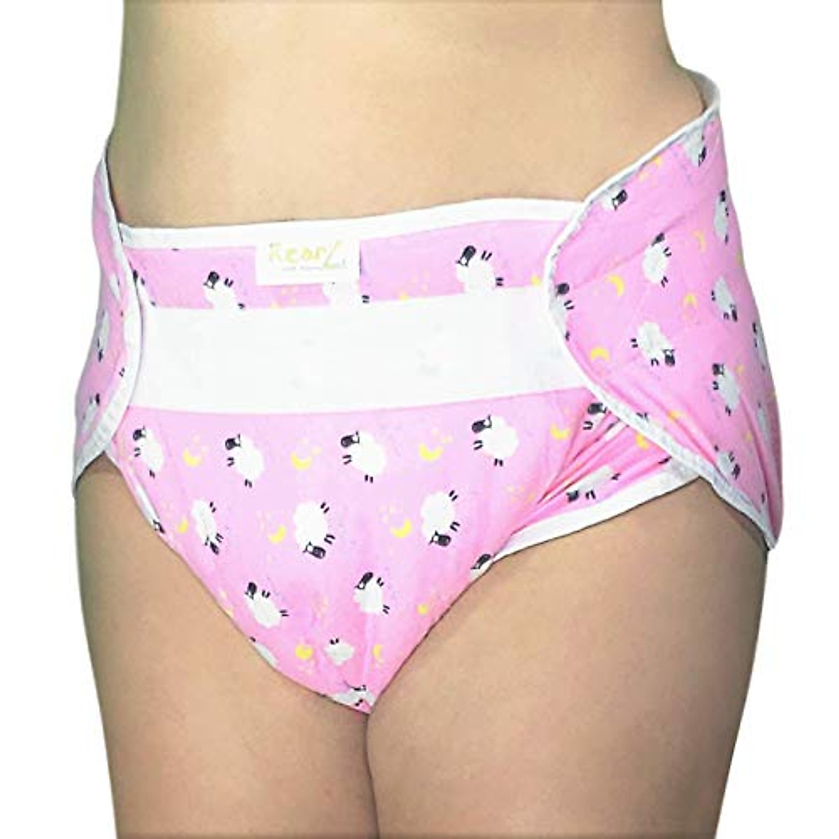 Rearz - Omutsu Bulky Fitted Nighttime Cloth Diaper (Pink - Sheep) (Medium/Large)