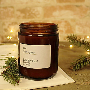 Cornucopia 8oz / 9oz Amber Glass Jars (6-Pack); Straight Sided Cosmetic Jars, Great for Body Butter, Creams, Stash Jars, Etc.