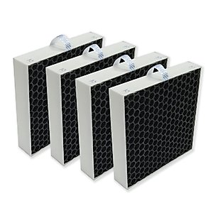 PUREBURG Replacement Filter Compatible with BLUEAIR 5410i 5440i DustMagnet Air Purifiers 5400 Series,2-Pack (4 Filters) H13 HEPA 3-Stage Filtration Activated Carbon 2-IN-1