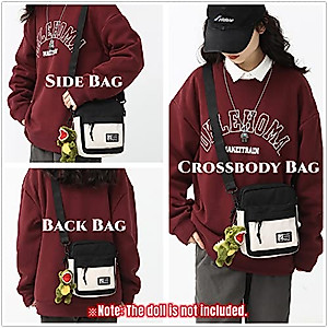 Jinfield Crossbody Bag Messenger Bags: Nylon Unisex Side Pouch Satchel Small Phone Shoulder Purse Casual Sling Pack Girl Guy