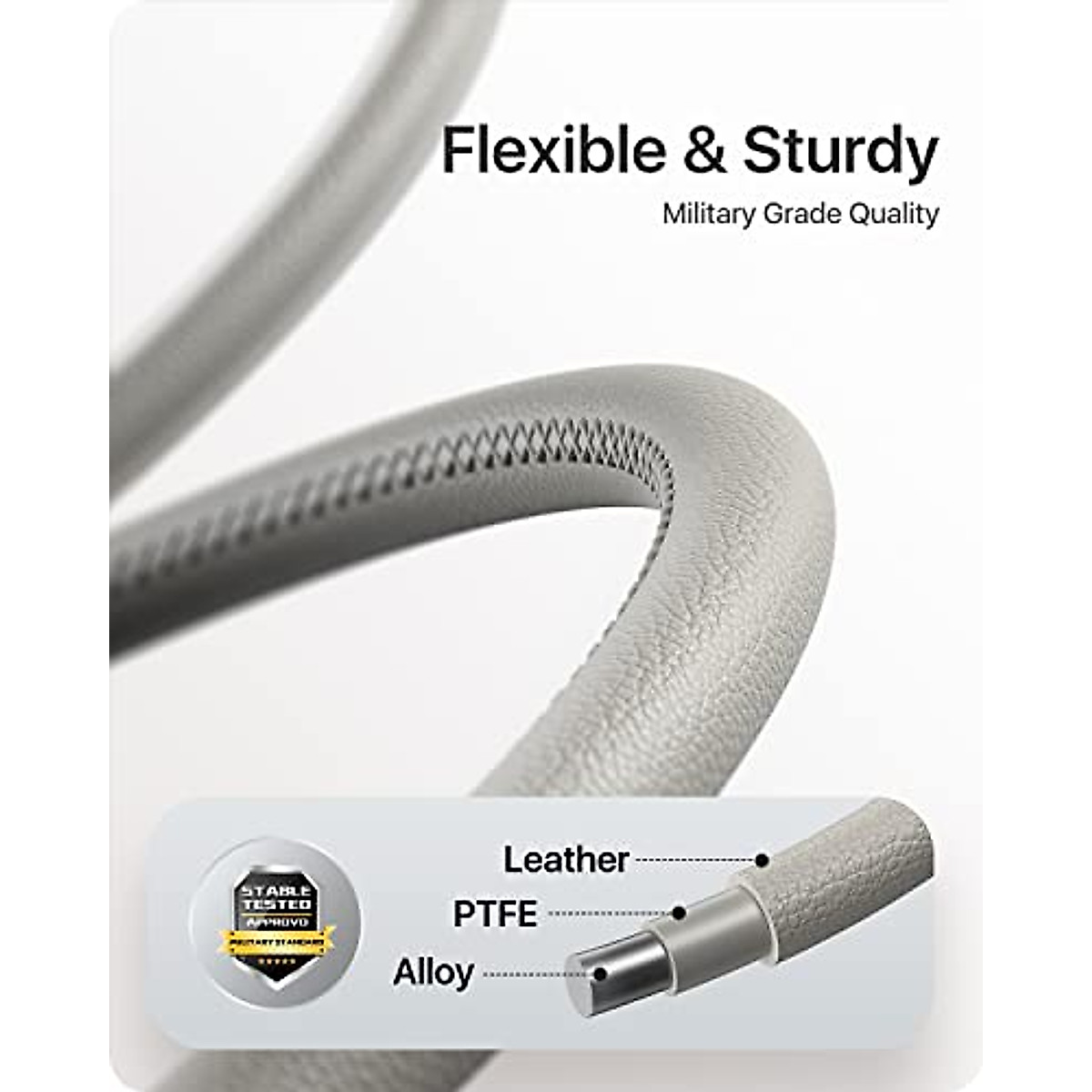 andobil Gooseneck Phone Holder for Bed & Desk [40in Flexible & Sturdy Arm] 360 Adjustable Clamp Clip, Overhead Mount Stand Bedside Phone Holder for iPhone 14 13 Pro Max 12 11 Samsung S23 S22 S21 etc