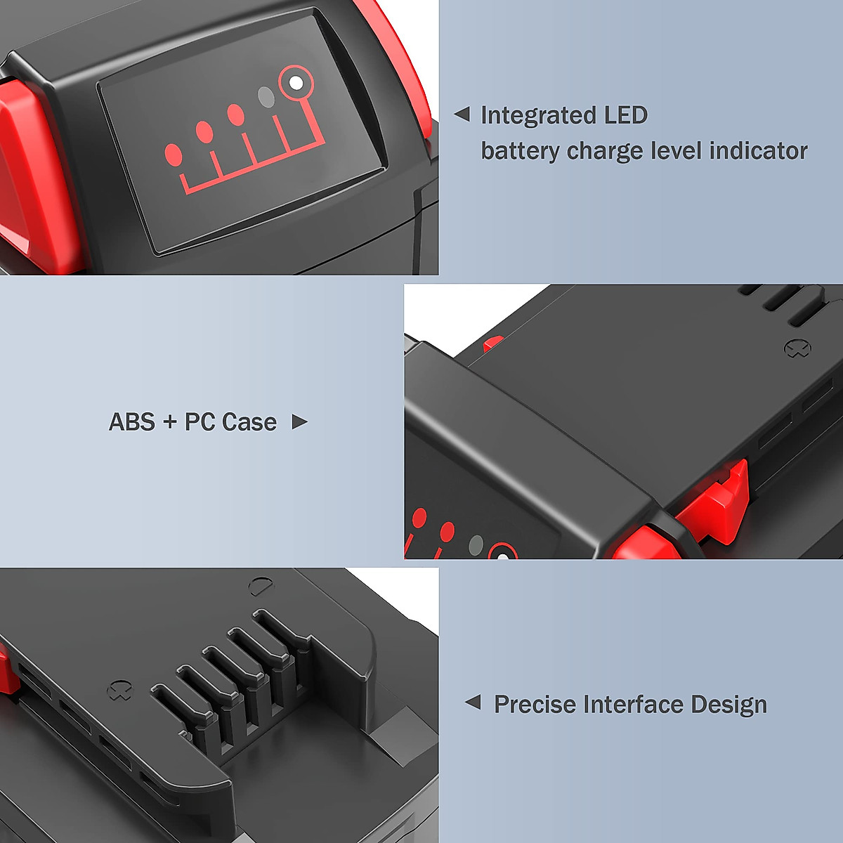 New Replacement Milwaukee M18 Battery Pack High Output 6.0Ah 18V for Milwaukee M18 Batteries Lithium 48-11-1862 48-11-1852 48-11-1850 48-11-1840 48-11-1822 48-11-1828 48-11-1815 Battery Pack (2-Pack)