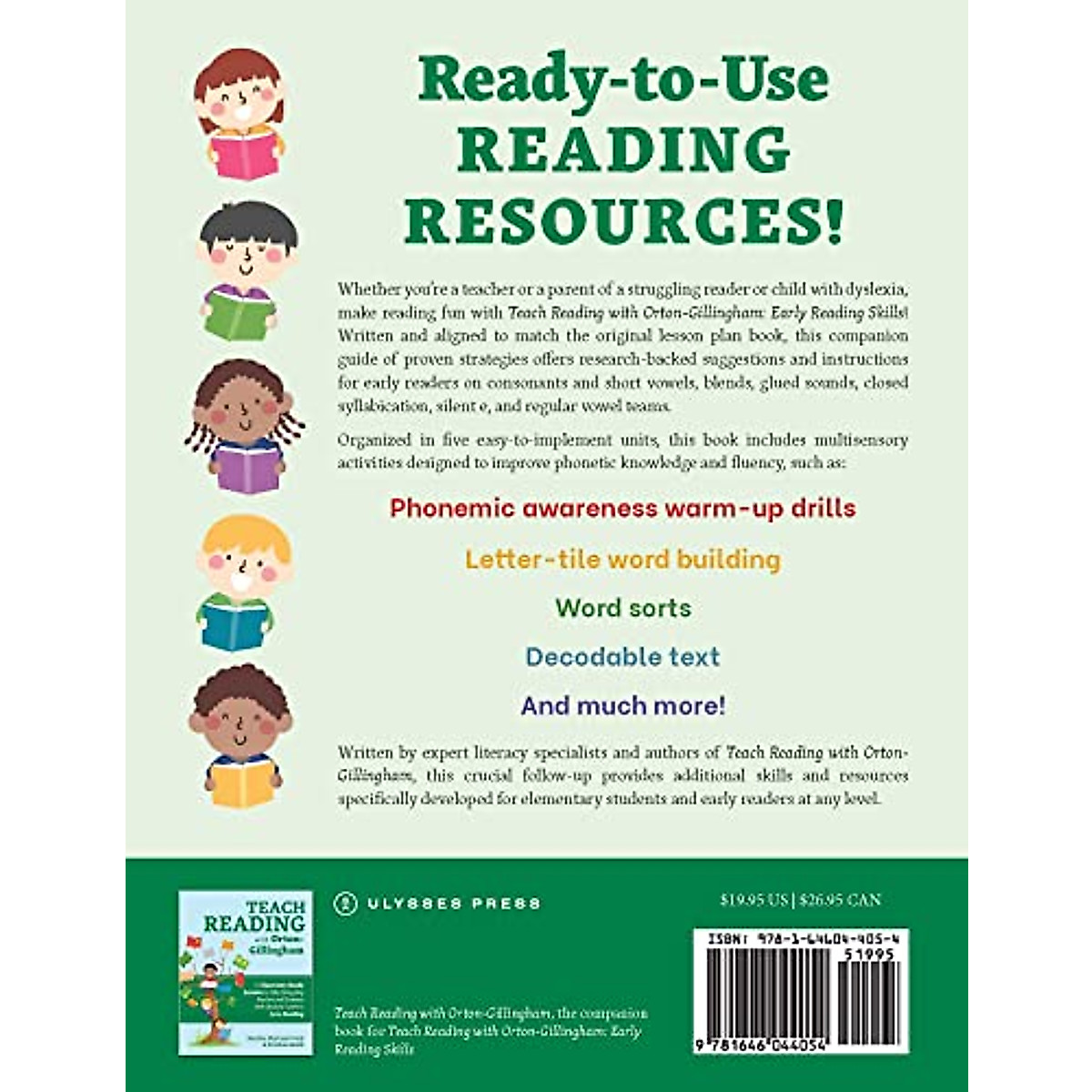 Teach Reading with Orton-Gillingham: Early Reading Skills: A Companion Guide with Dictation Activities, Decodable Passages, and Other Supplemental ... Struggling Readers and Students with Dyslexia