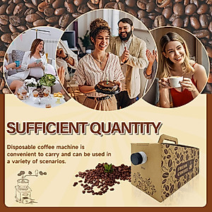 96 oz Disposable Coffee Box with Insulated Beverage Dispenser, Portable To-Go Carafe for Hot & Cold Drinks, Bulk Coffee Server for Catering, Events & Parties