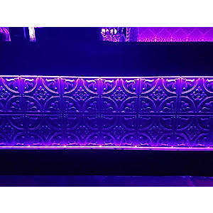 From Plain To Beautiful In Hours 148 Tiny Tulips PVC 2' x 2' Glue-up Ceiling Tile (Covers / 100 sq.ft), Siver, 25 Piece