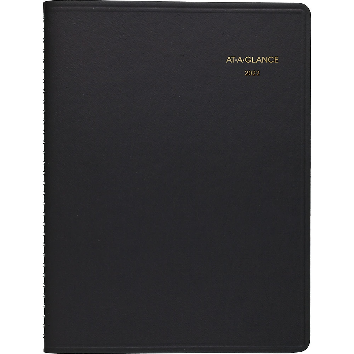 2022 Weekly Appointment Book & Planner by AT-A-GLANCE, 7" x 8-3/4", Black (7086505)