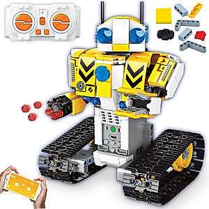Remote Control Robot Building Kits with Remote & App - 385-Pcs Brick Blocks | Kids Learning Educational Science STEM Toys Building Toys for Girls and Boys Ages 6, 7, 8, 9, 10, 11, 12+ Years Old