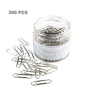 Small Paper Clips, 1.1 Inch Paper Clip, 300 pcs Paperclips (Small, Silver)