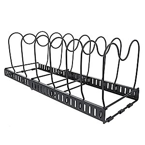OSALADI Kitchen Shelf Lid Holder for Pots Pan Holder Lid Organizer Pots and Pans Pot Lid Organizer Pantry and Cabinet Holder Pot Lid Rack Pot Lid Stand Pot Rack Pot Lid Holders No Punching