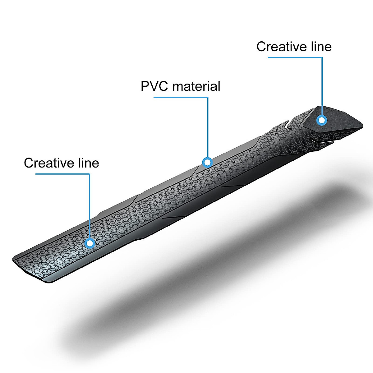 kingsea Mountain Bike Frame Protector,3M MTB Bicycle Down Tube Frame Guard for Mountain Bike Road Bike from Collision and Scratch(Rhombus Black)